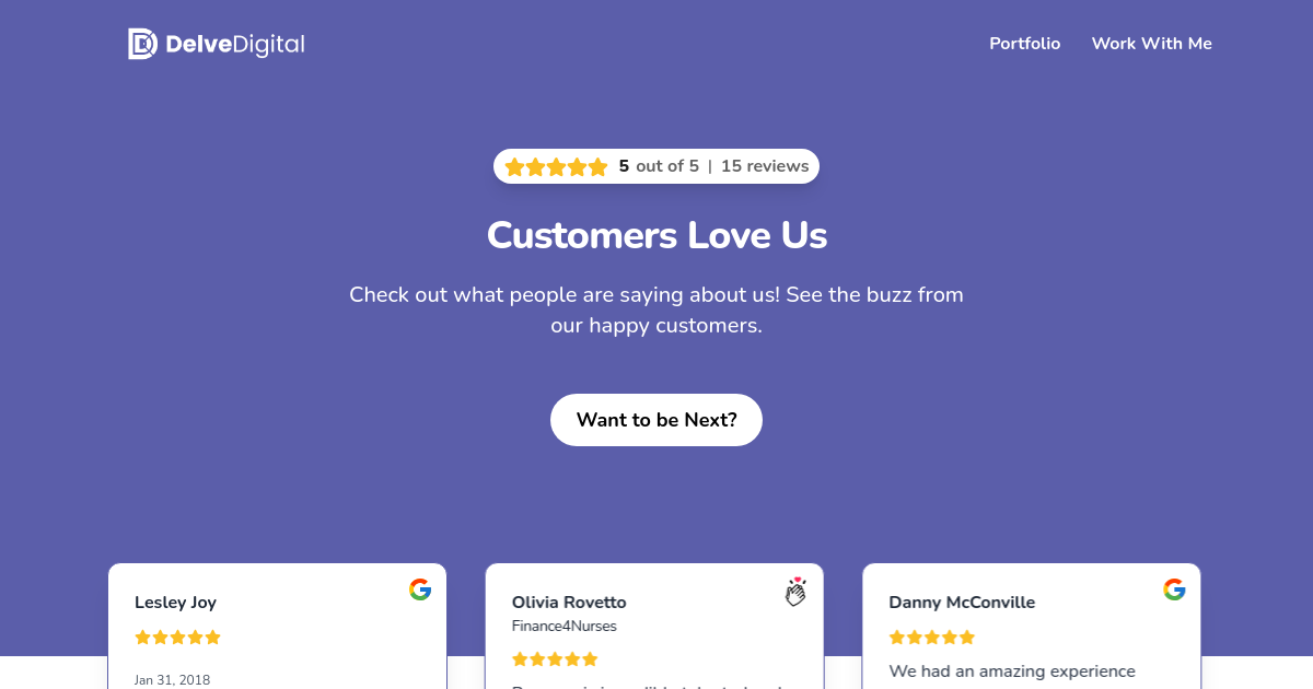 Website Reviews | Delve Digital